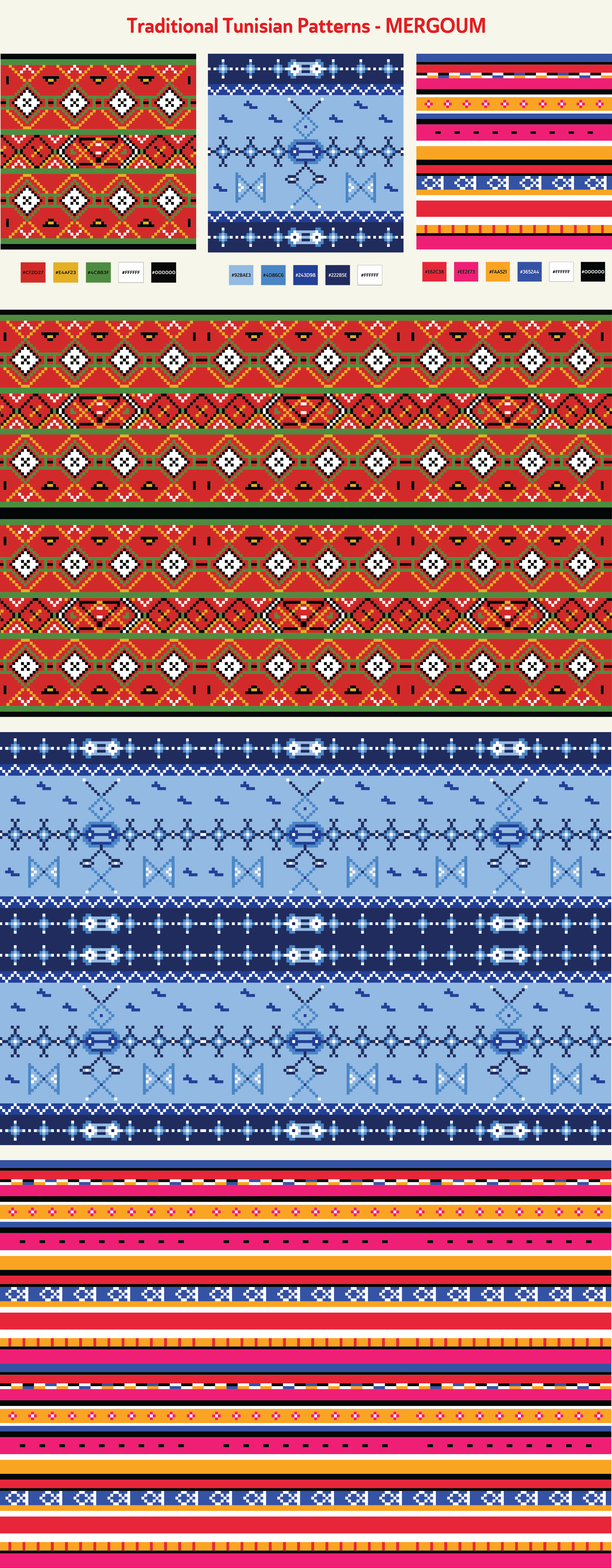 Traditional Tunisian Patterns - MERGOUM by KaoutherAkid on DeviantArt