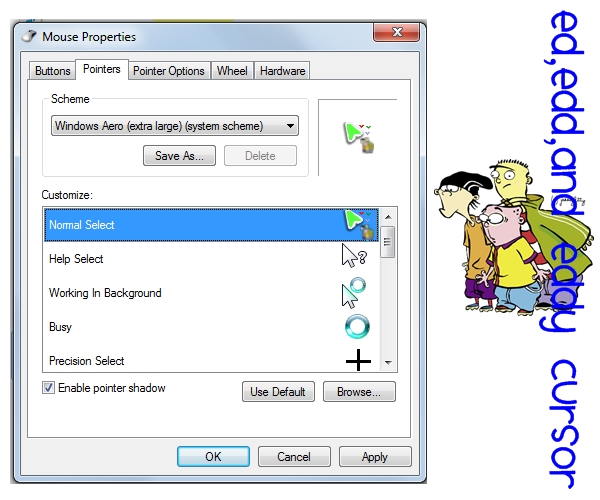 Ed,Edd,and Eddy Cursor by iLoveCelebrities31 on DeviantArt
