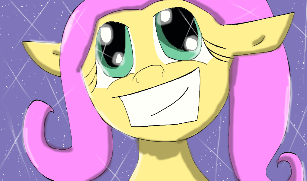 Fluttershy smiling by HueGhost on DeviantArt
