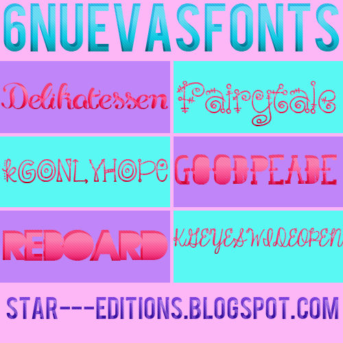 Pack de 6 fonts by BlogsSuperoriginal on DeviantArt
