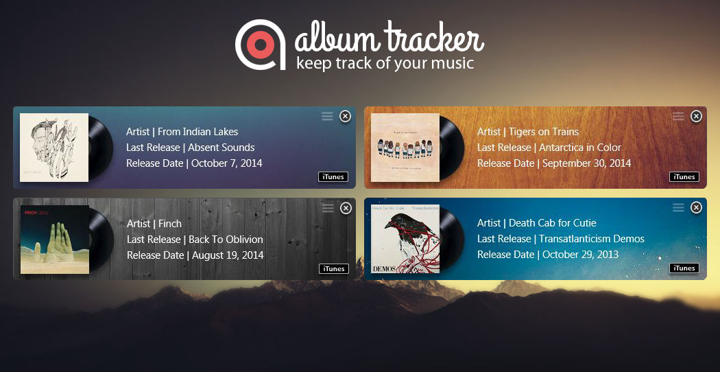 Album Tracker: Keep Track of Your Music by closer2thelung on DeviantArt