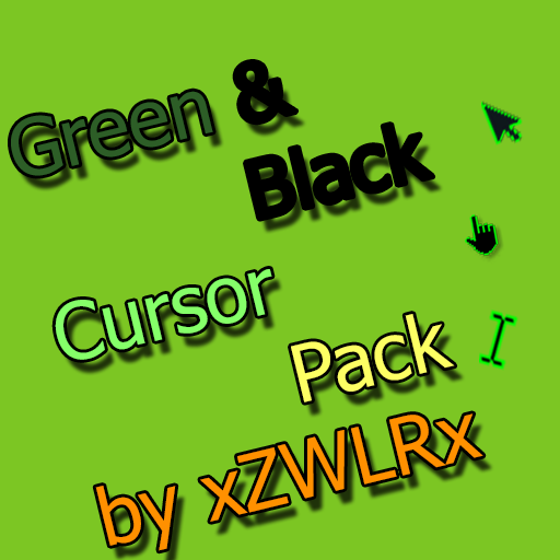 Green and Black Cursor Pack by xZWLRx by xZWLRx on DeviantArt