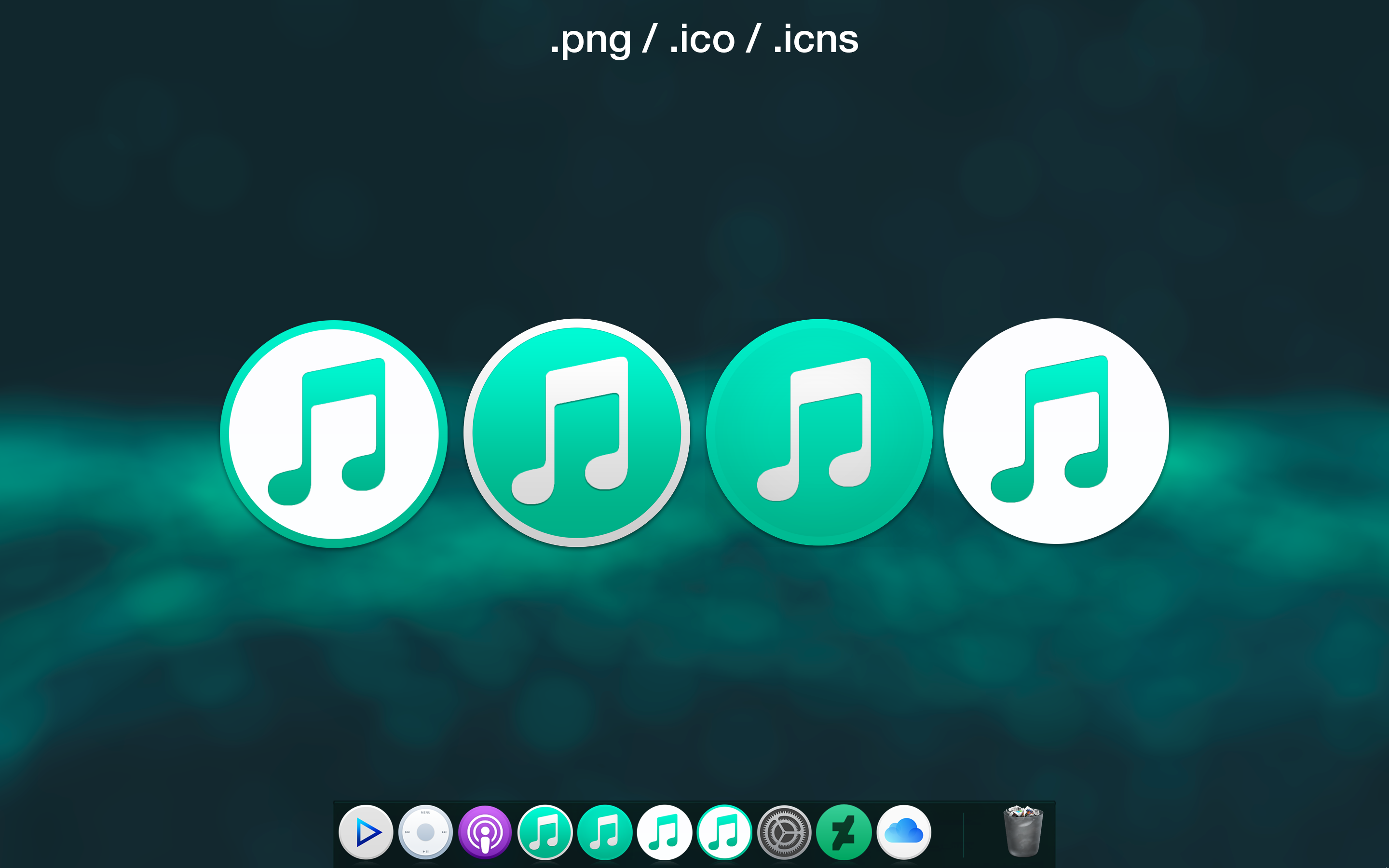 iTunes Icon Set (png / ico /icns) by emanuelqn on DeviantArt