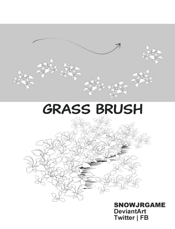 [Brush for CSP] Grass by snowjrgame on DeviantArt
