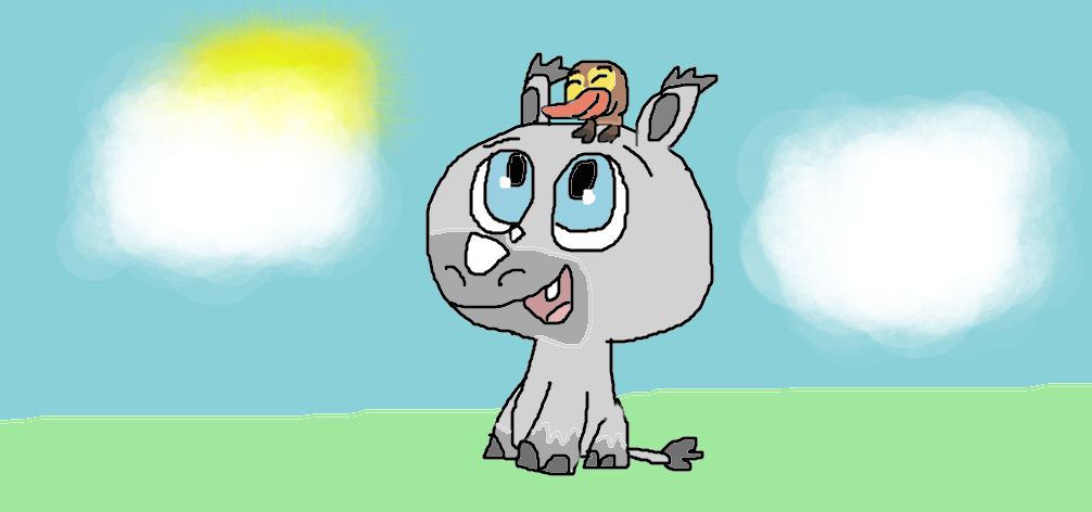 Rhino's First Tickbird by TannerxDelia on DeviantArt