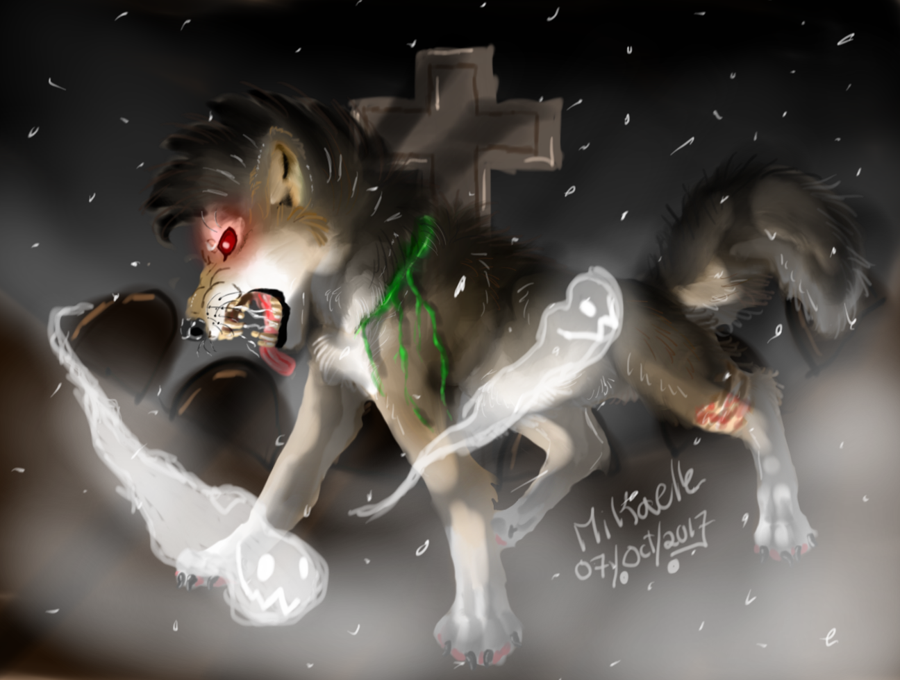 Wolf Eye Red coretober by MikaKoda on DeviantArt