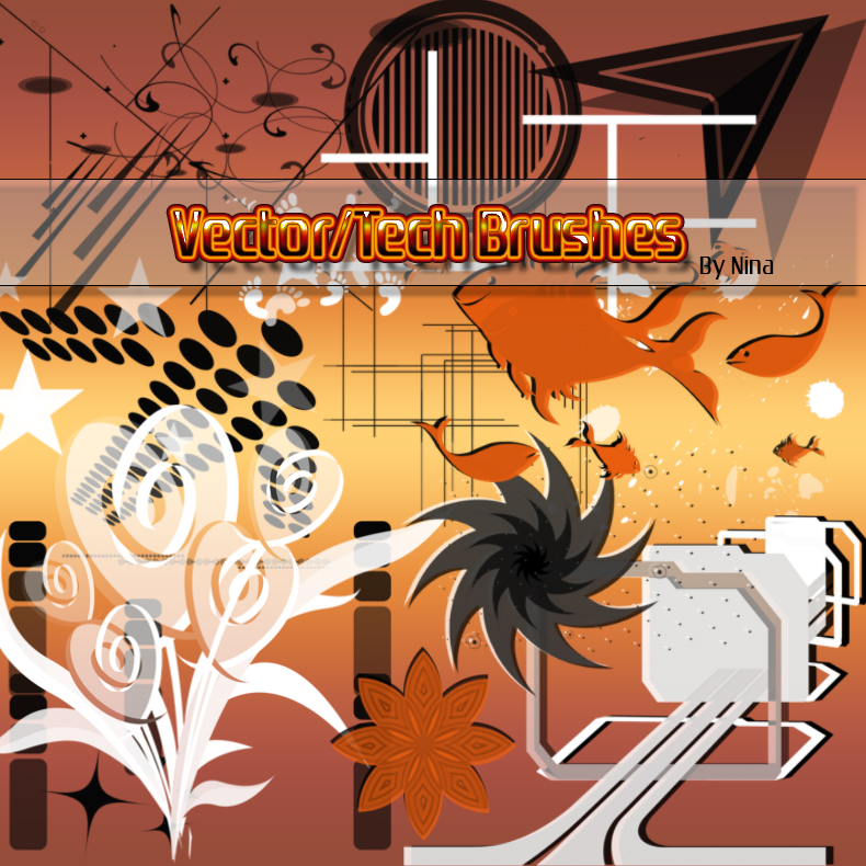 Vectortech Brushes by flina on DeviantArt