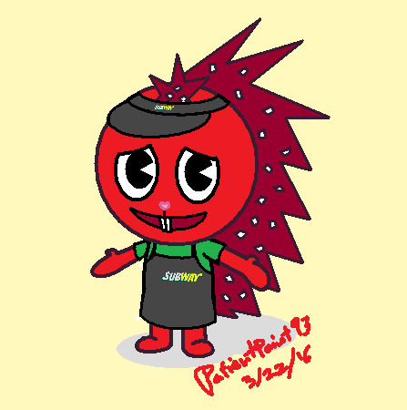 HTF Fanart - Flaky Works at Subway by PatientPaint93 on DeviantArt