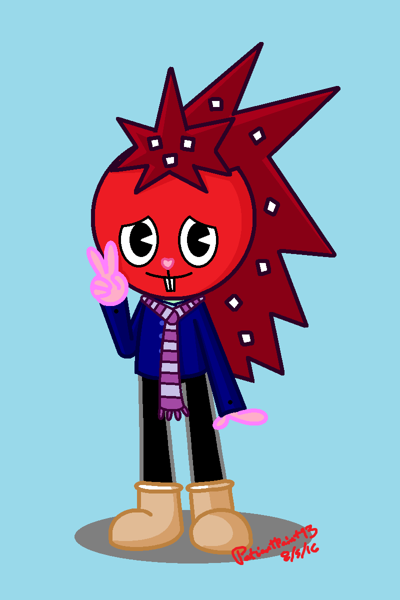 HTF Fanart - Flaky Portrait by PatientPaint93 on DeviantArt