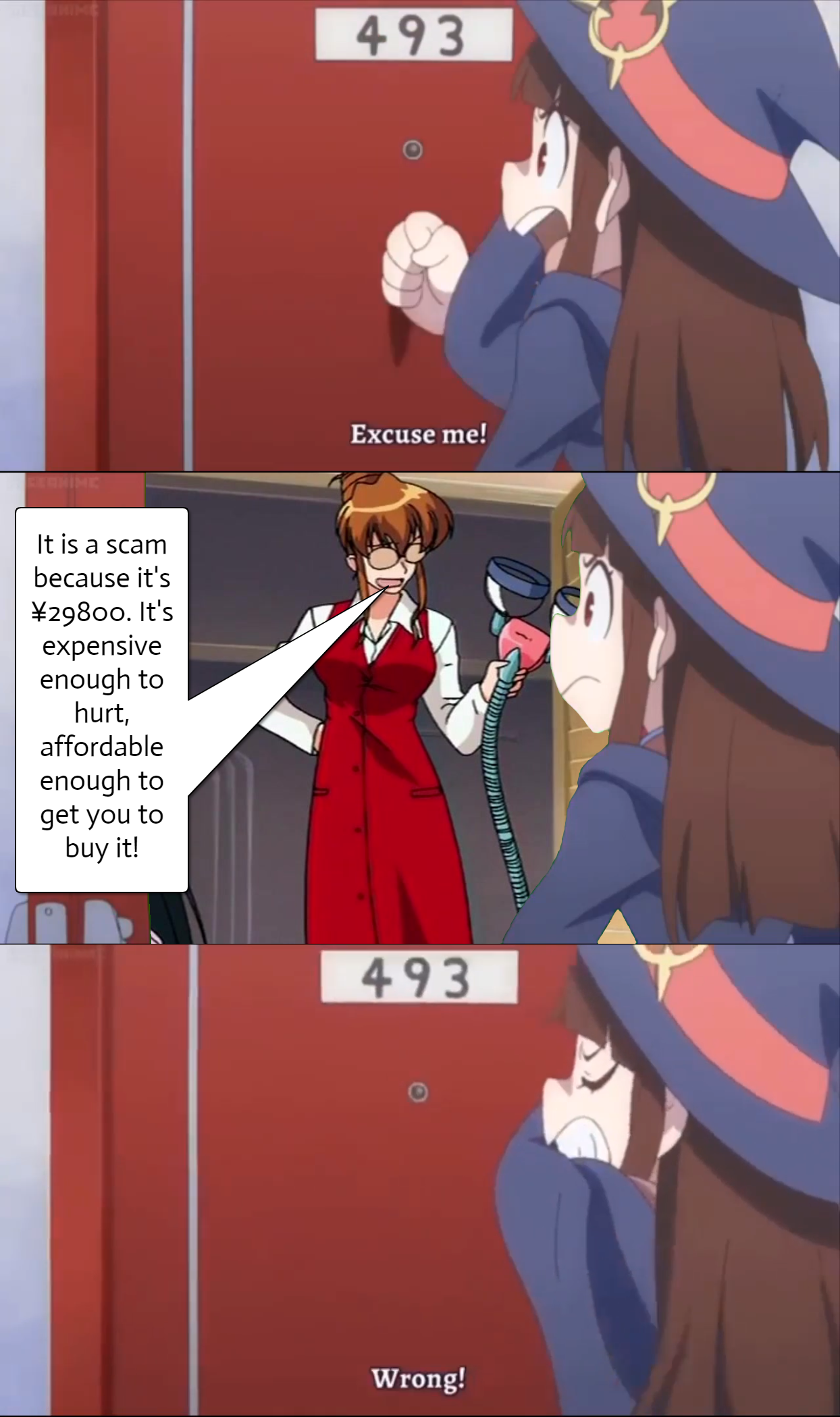 Akko answers the wrong door meme by Alan-G-Brandon on DeviantArt