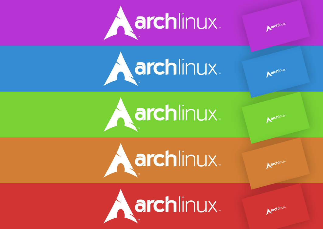 Solid color / text - Arch Linux by AndreasEr on DeviantArt