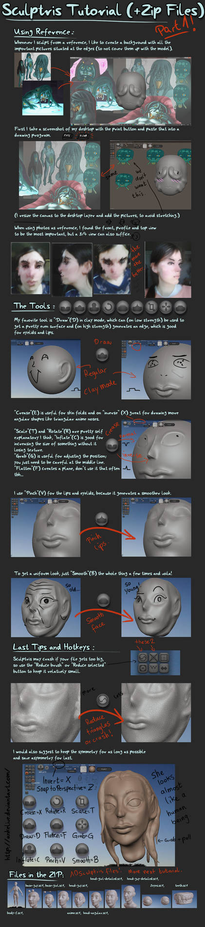 Sculptris Tutorial - basics +10 files by AnkeLive on DeviantArt