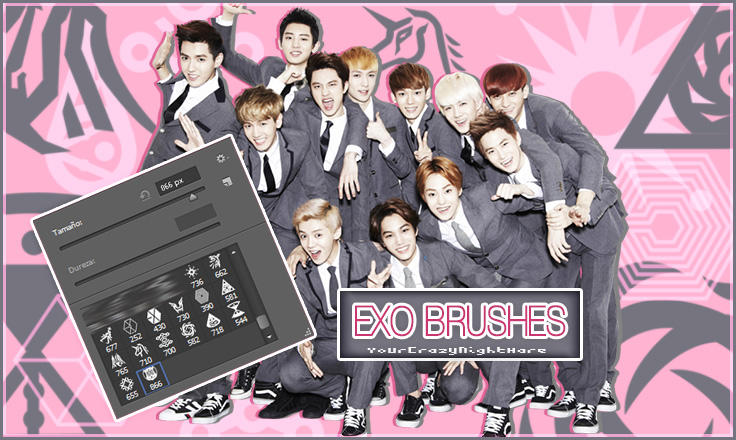 +EXO Brushes by xDaebak on DeviantArt