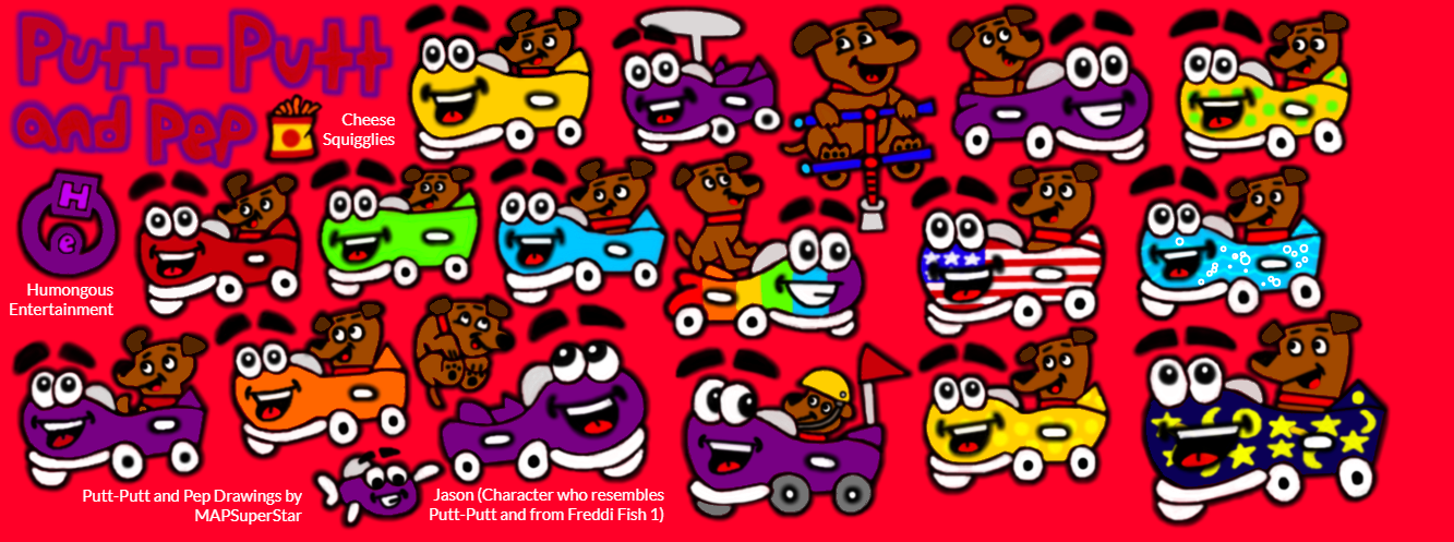 Humongous Entertainment: Putt-Putt and Pep by MAPSuperStar on DeviantArt