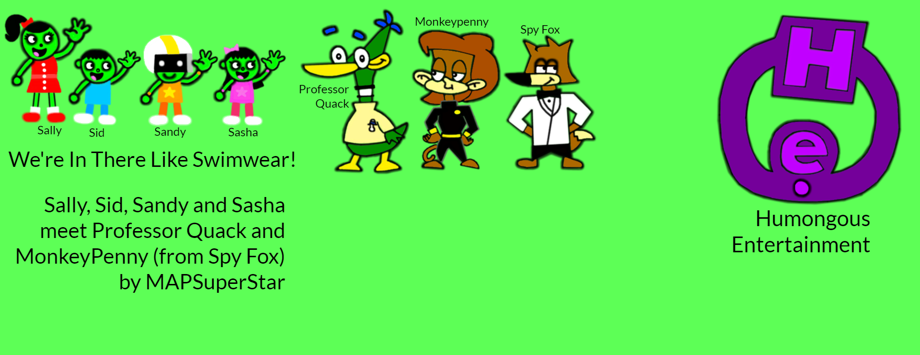 Sally, Sid, Sandy and Sasha meet Quack/Monkeypenny by MAPSuperStar on ...