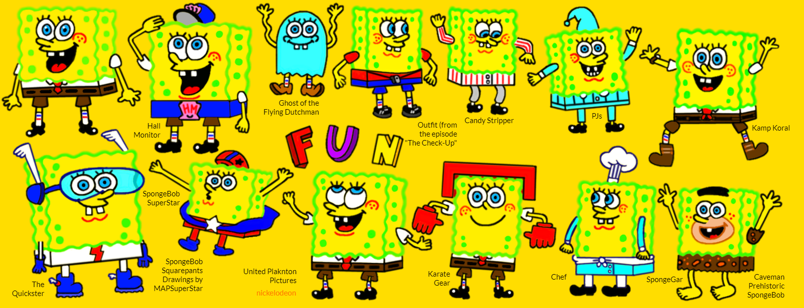 SpongeBob Squarepants Drawings by MAPSuperStar by MAPSuperStar on ...