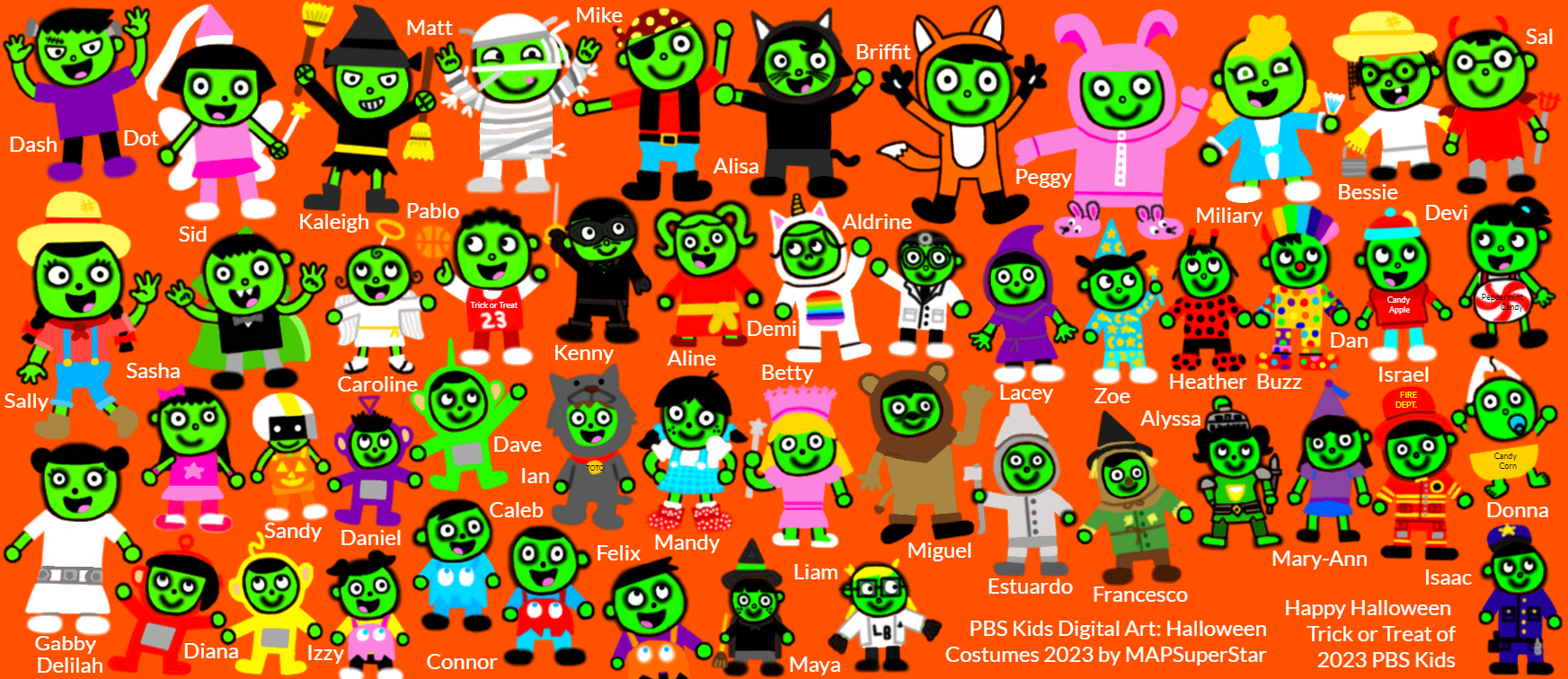 PBS Kids Digital Art: Halloween Costumes 2023 by MAPSuperStar on DeviantArt