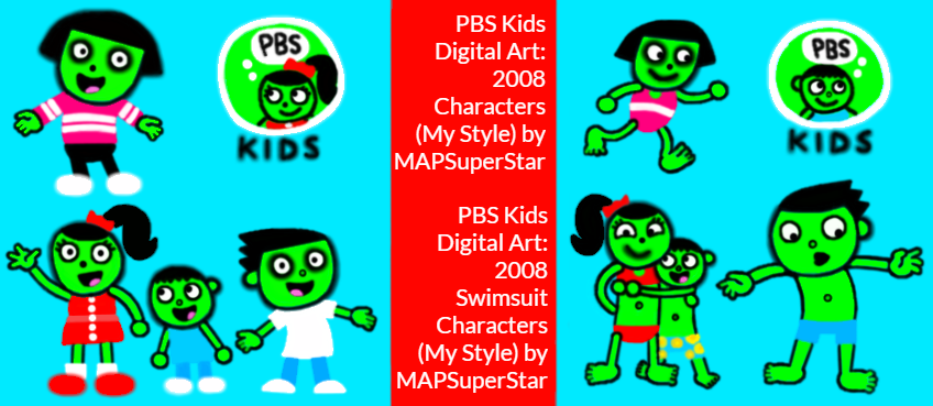 PBS Kids Digital Art: 2008 Characters (My Style) by MAPSuperStar on DeviantArt