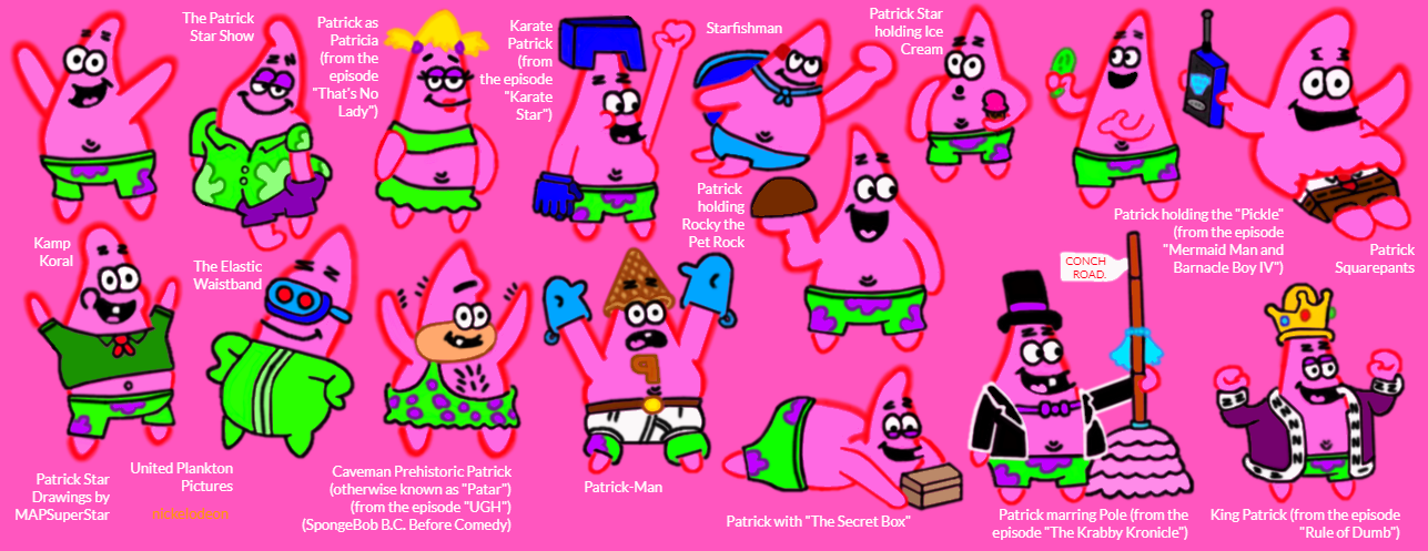 SpongeBob: Patrick Star Drawings by MAPSuperStar by MAPSuperStar on ...