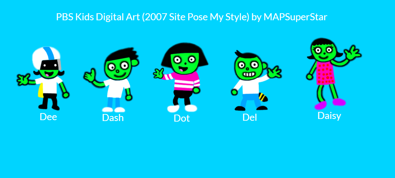 PBS Kids Digital Art: 2007 Site Pose (My Style) by MAPSuperStar on DeviantArt