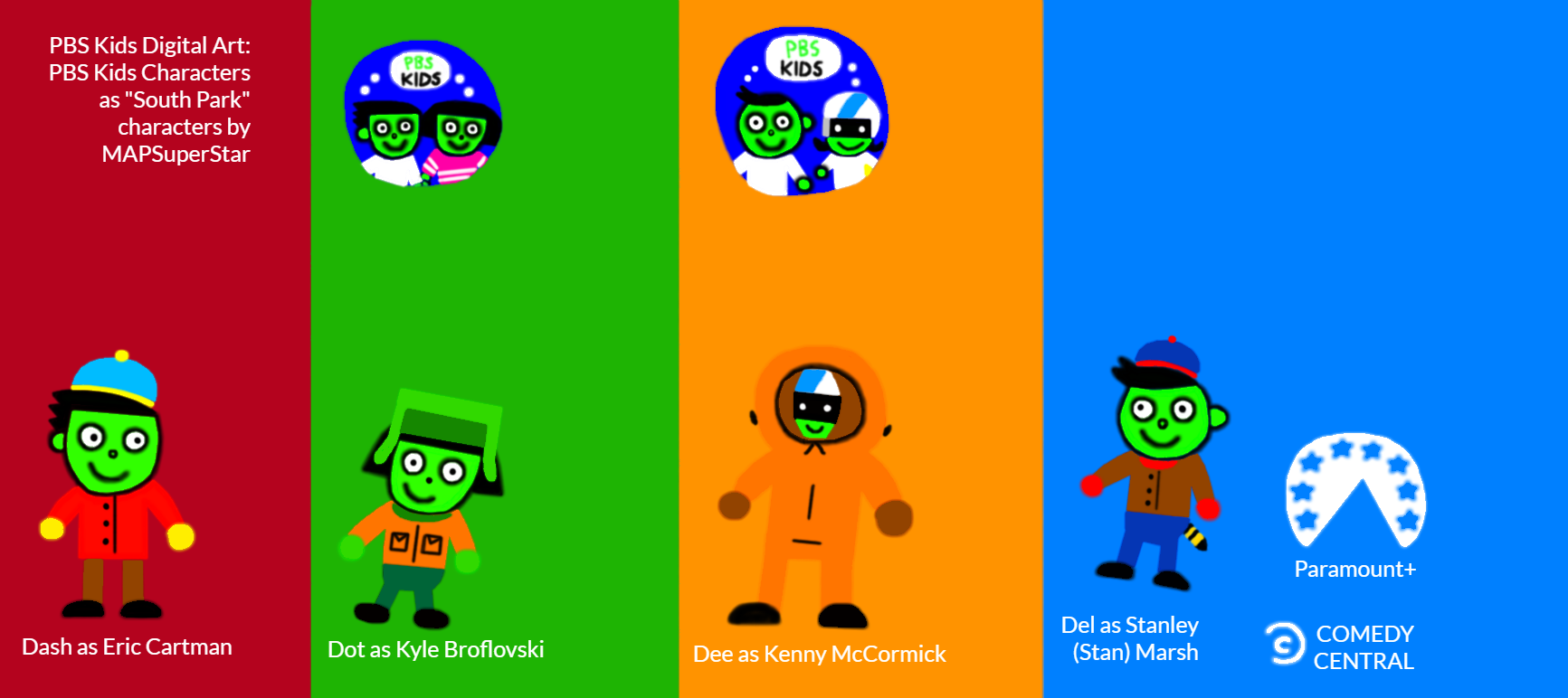 PBS Kids Digital Art: South Park Characters Part 1 by MAPSuperStar on DeviantArt