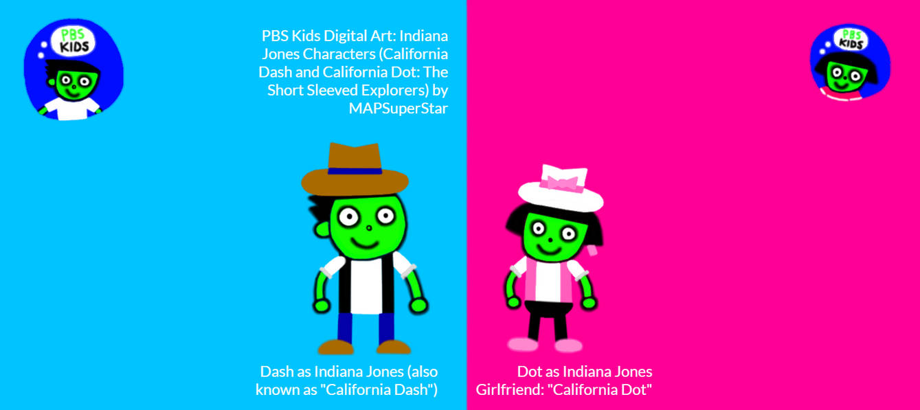 PBS Kids Digital Art: Indiana Jones Characters by MAPSuperStar on DeviantArt