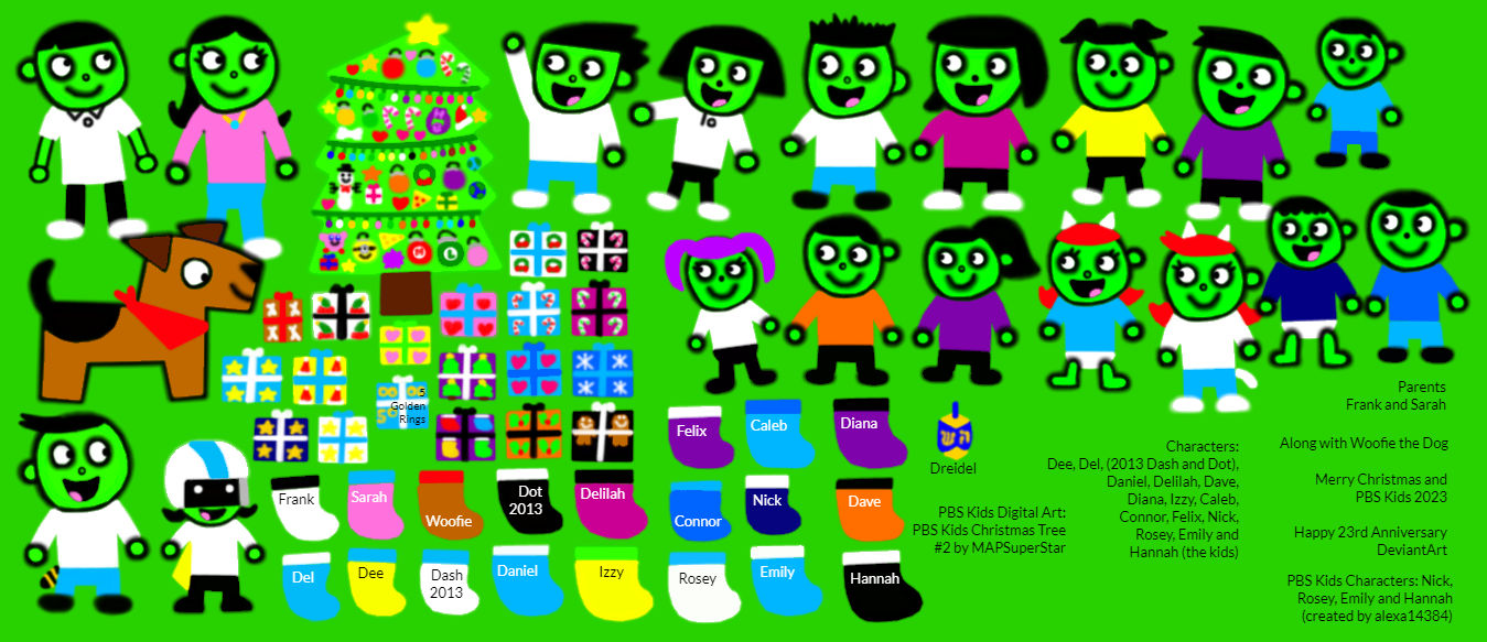 PBS Kids Digital Art: Family Christmas Tree #2 by MAPSuperStar on ...