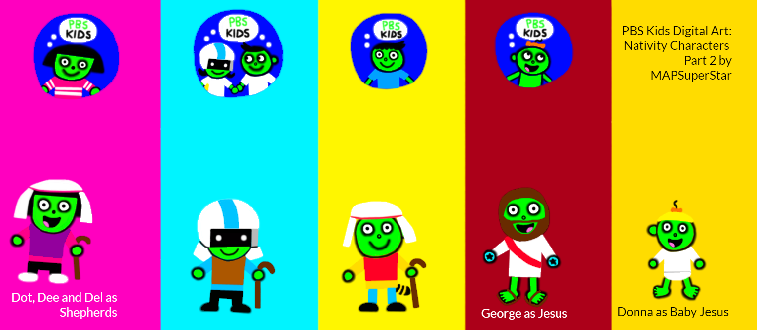 PBS Kids Digital Art: Nativity Characters Part 2 by MAPSuperStar on ...