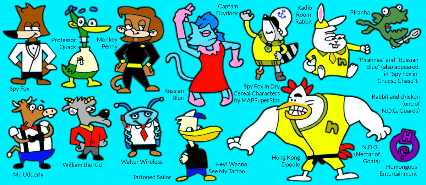 Spy Fox in Dry Cereal Characters Drawings by MAPSuperStar on DeviantArt