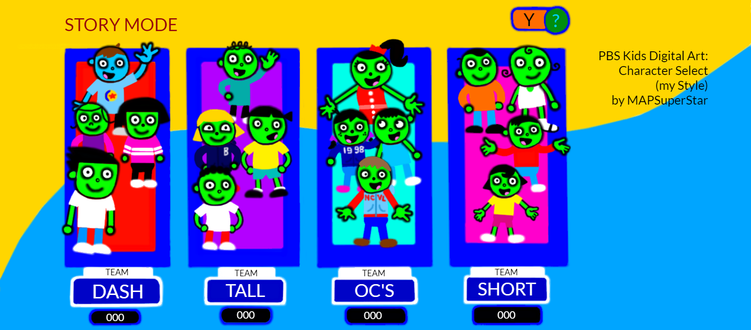 PBS Kids Digital Art: Character Select (my style) by MAPSuperStar on DeviantArt