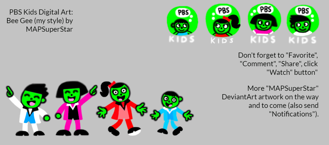 PBS Kids Digital Art: Bee Gee (my style) by MAPSuperStar on DeviantArt