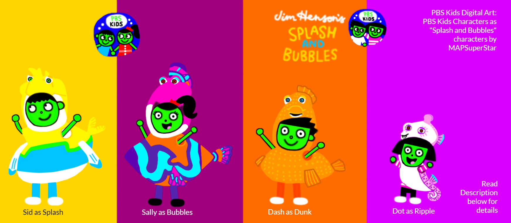 PBS Kids Digital Art: Splash and Bubbles by MAPSuperStar on DeviantArt