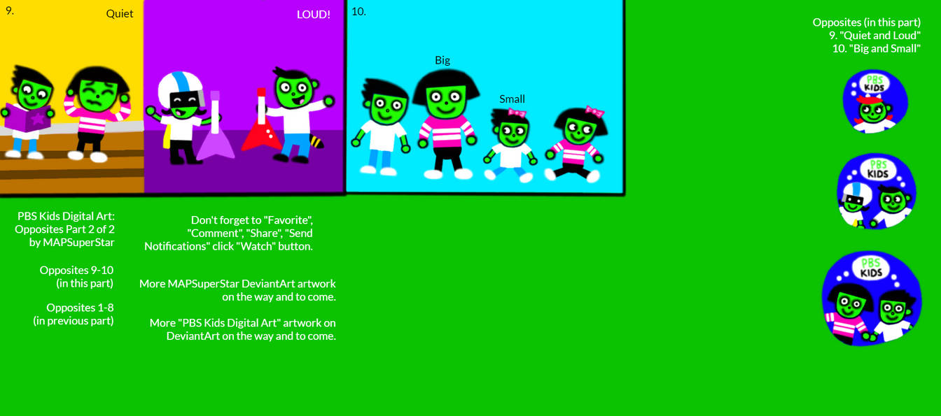 PBS Kids Digital Art: Opposites Part 2 of 2 by MAPSuperStar on DeviantArt