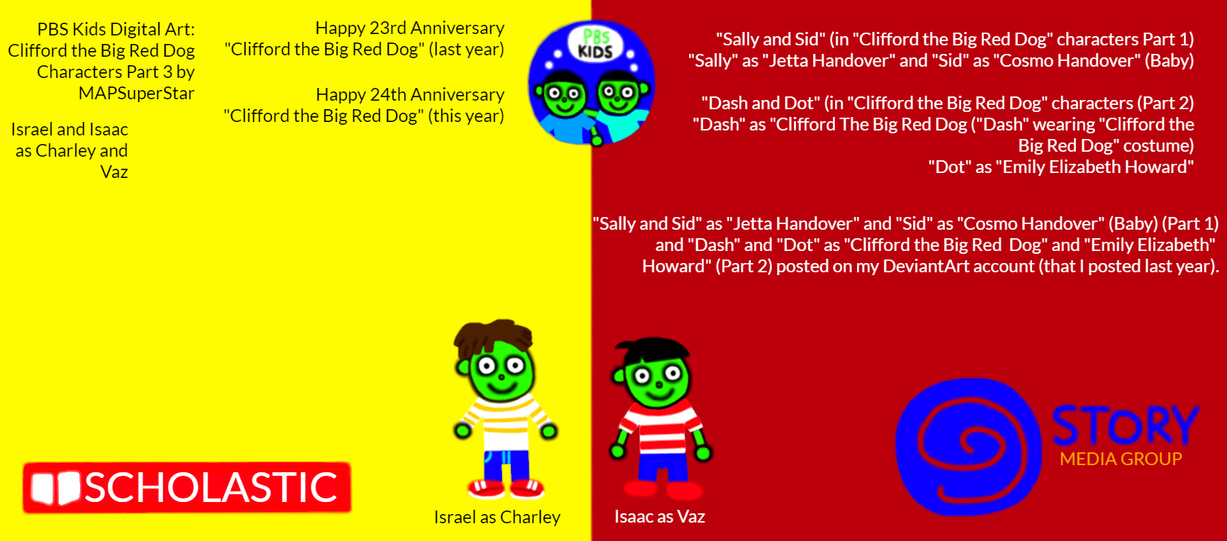 PBS Kids Digital Art: Clifford Characters Part 3 by MAPSuperStar on ...