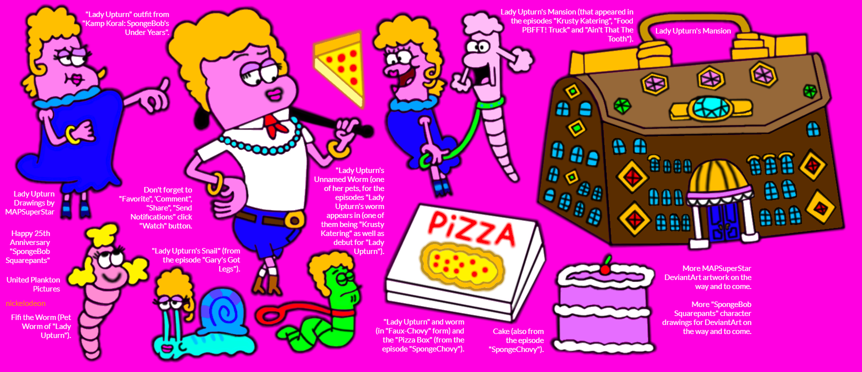 SpongeBob: Lady Upturn Drawings by MAPSuperStar by MAPSuperStar on DeviantArt