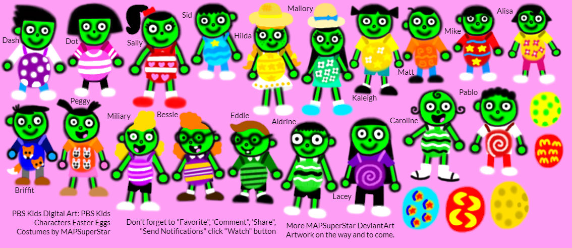 PBS Kids Digital Art: Egg Costumes (Read Script) by MAPSuperStar on ...