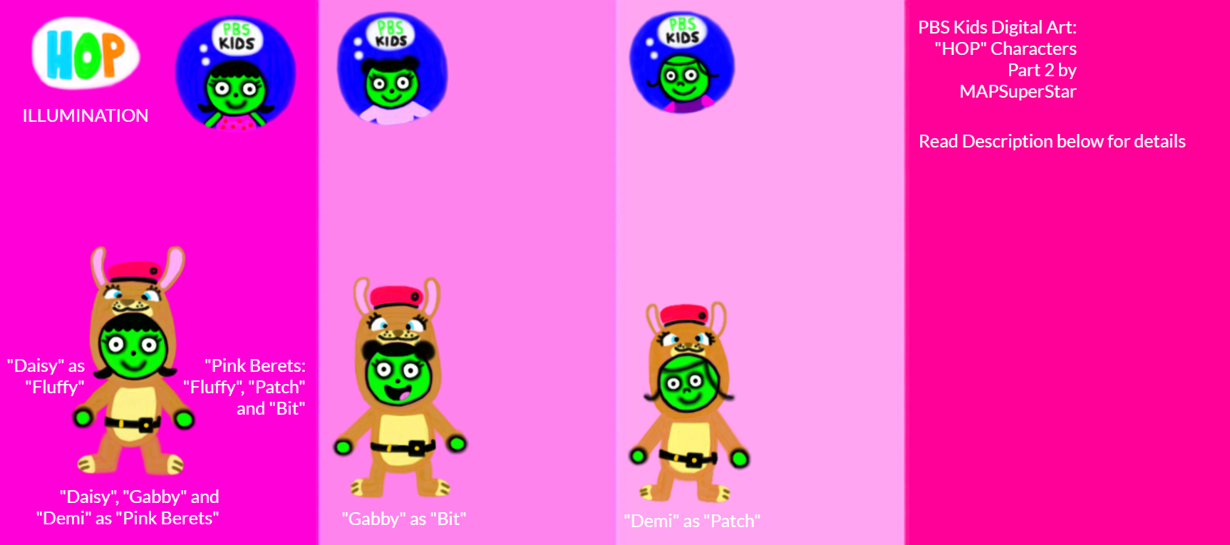 PBS Kids Digital Art: HOP (2011) Characters Part 2 by MAPSuperStar on ...