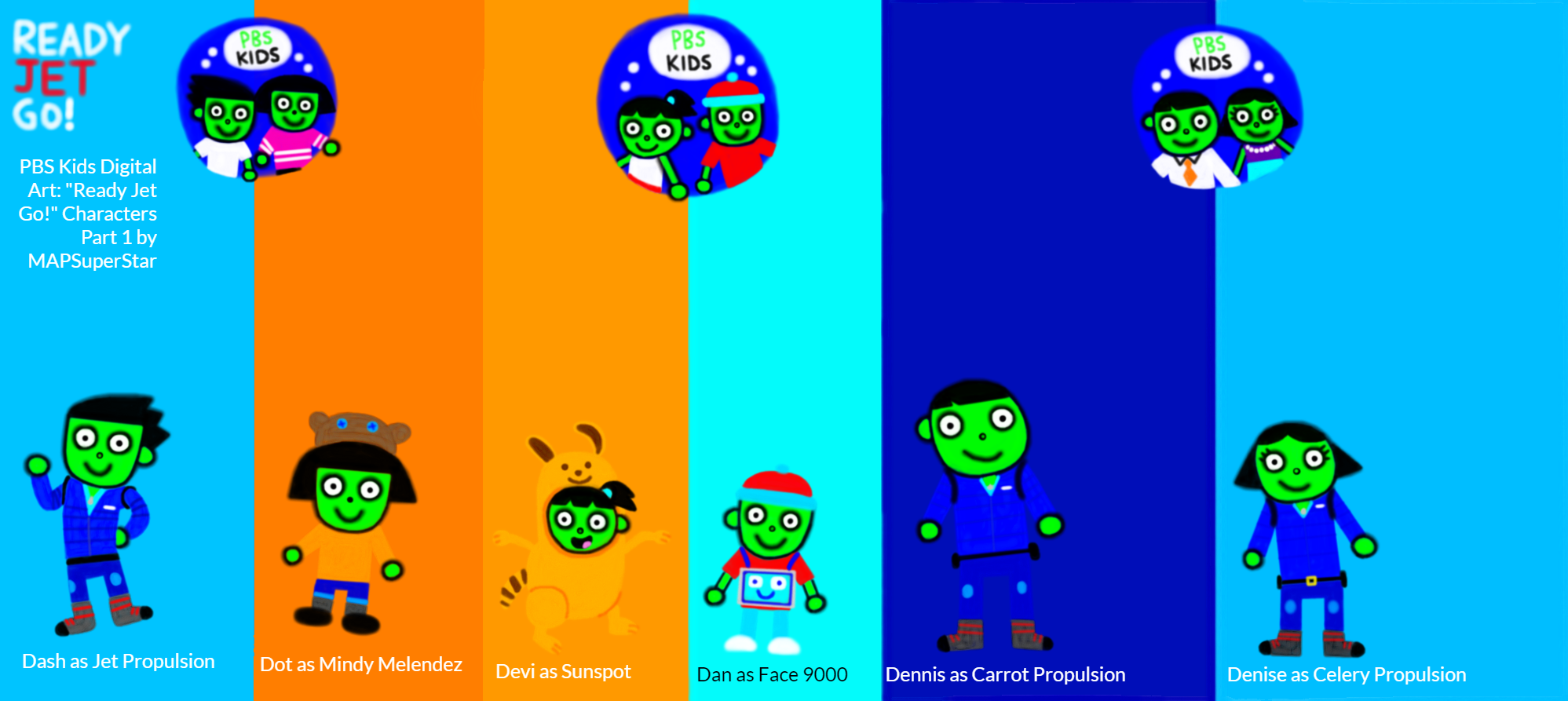 PBSK Digital Art: Ready Jet Go! Characters Part 1 by MAPSuperStar on DeviantArt