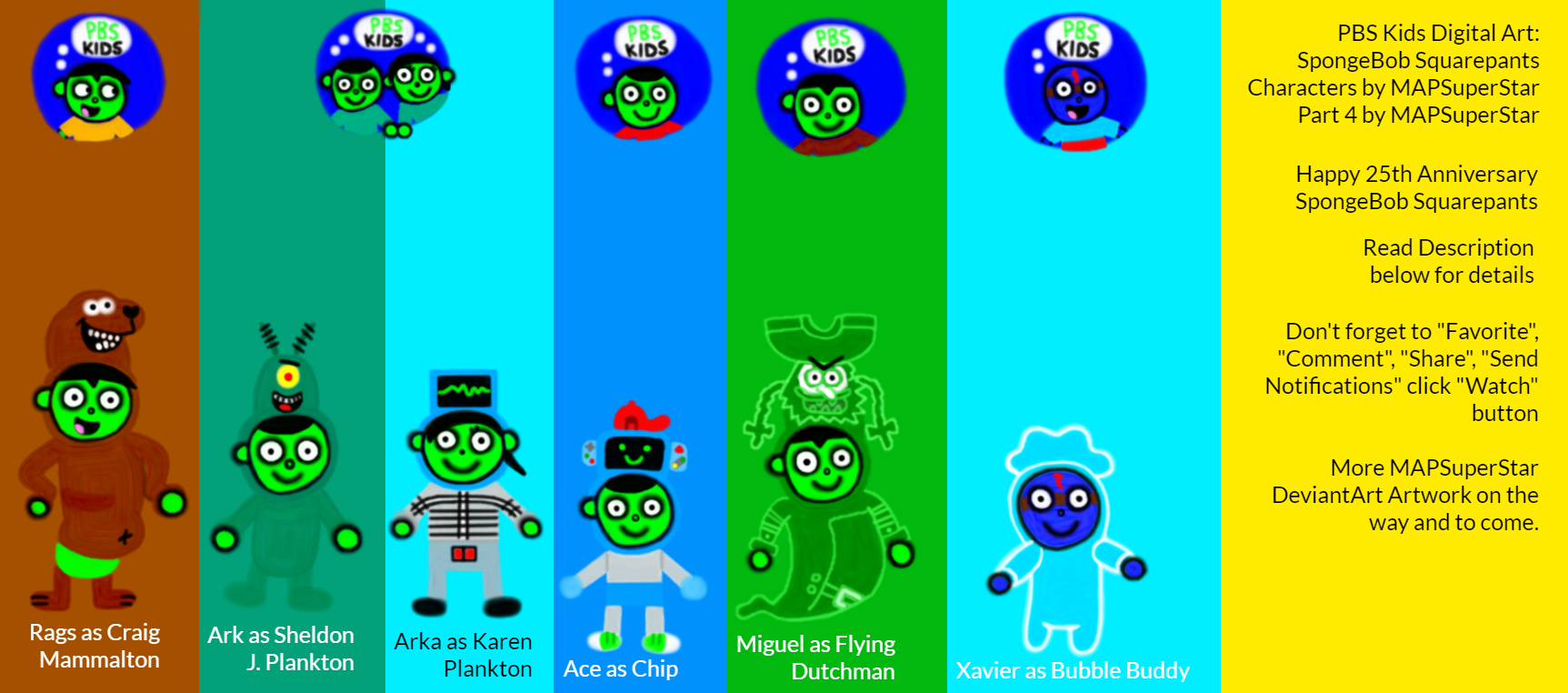 PBS Kids Digital Art: SpongeBob Squarepants Part 4 by MAPSuperStar on ...