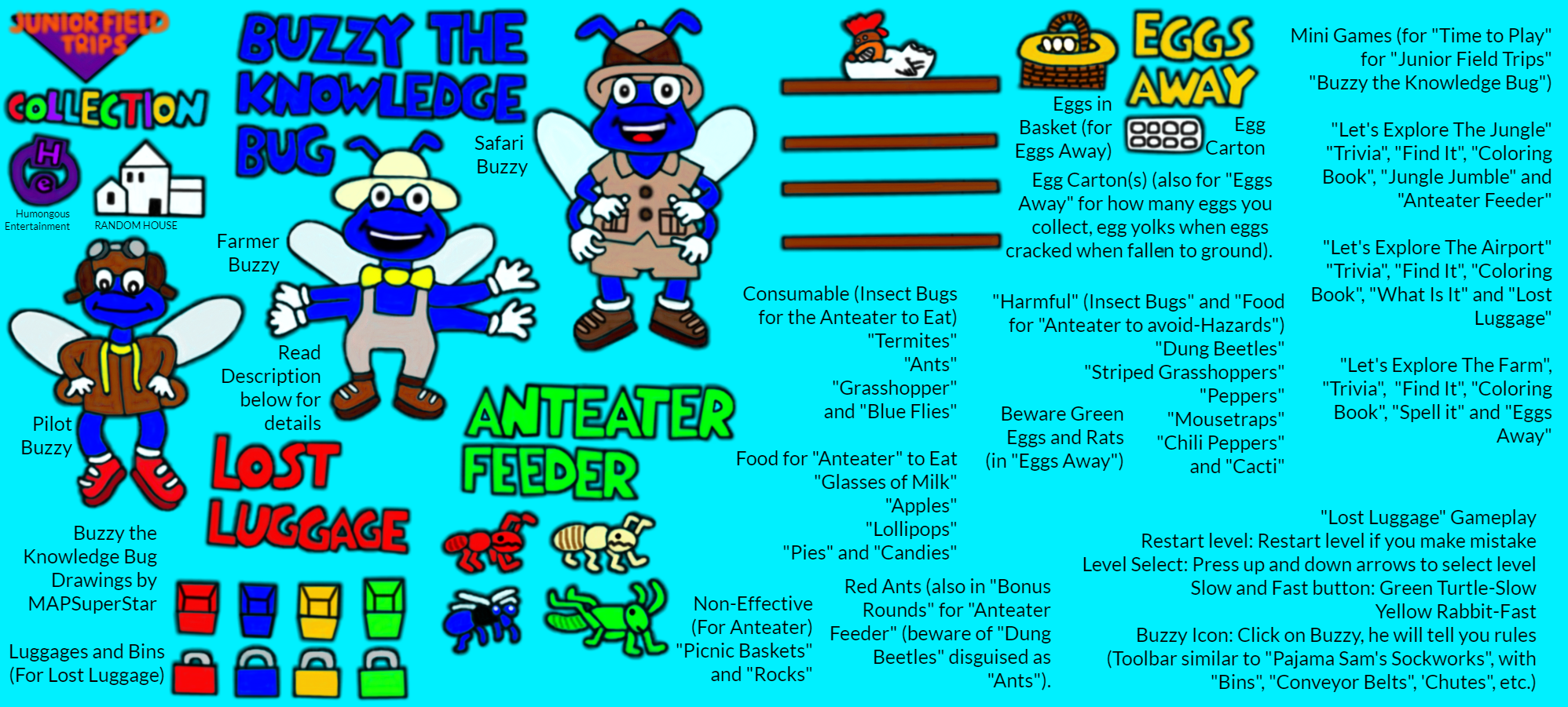 Humongous Entertainment: Buzzy the Knowledge Bug by MAPSuperStar on ...