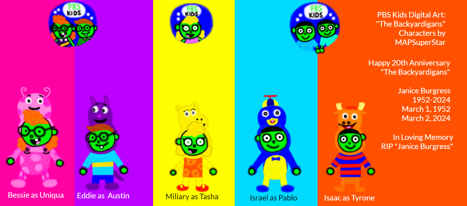 PBS Kids Digital Art: Backyardigans Characters by MAPSuperStar on ...