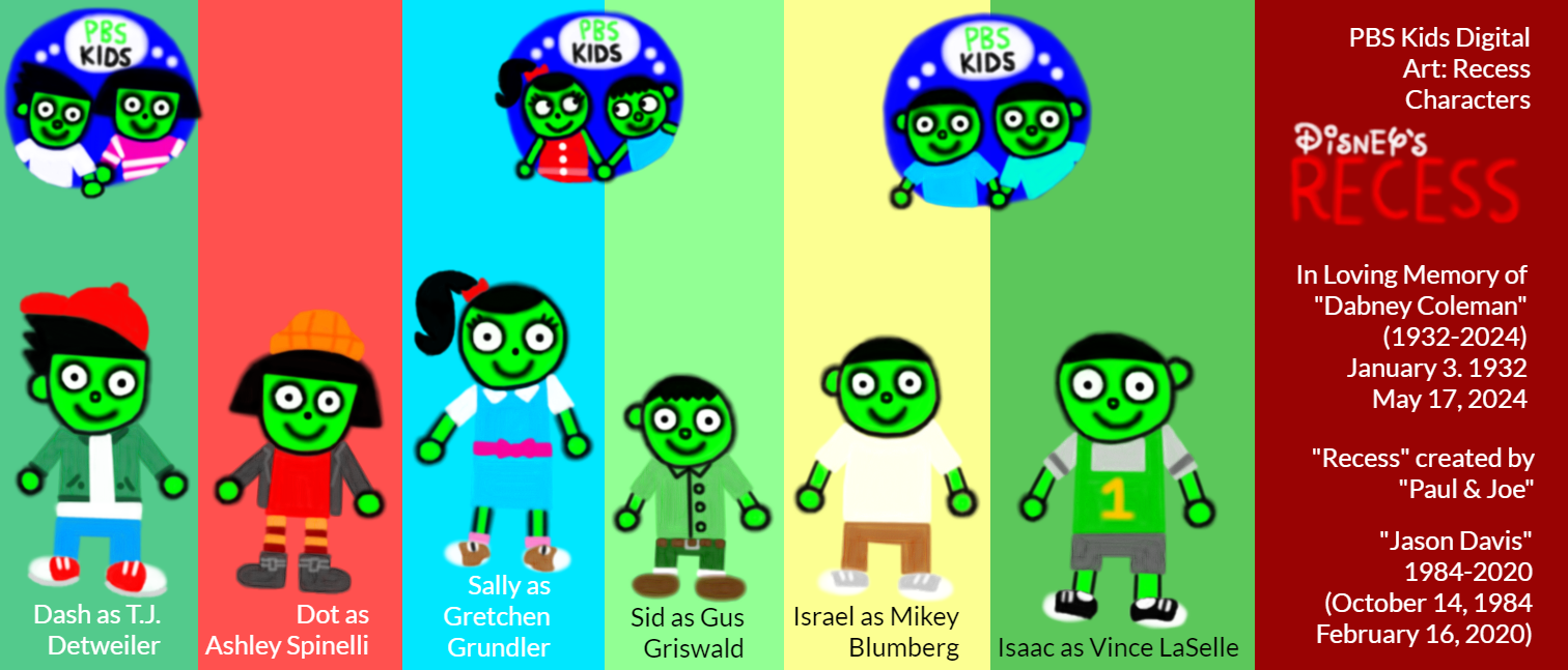 PBS Kids Digital Art: Recess Characters by MAPSuperStar on DeviantArt