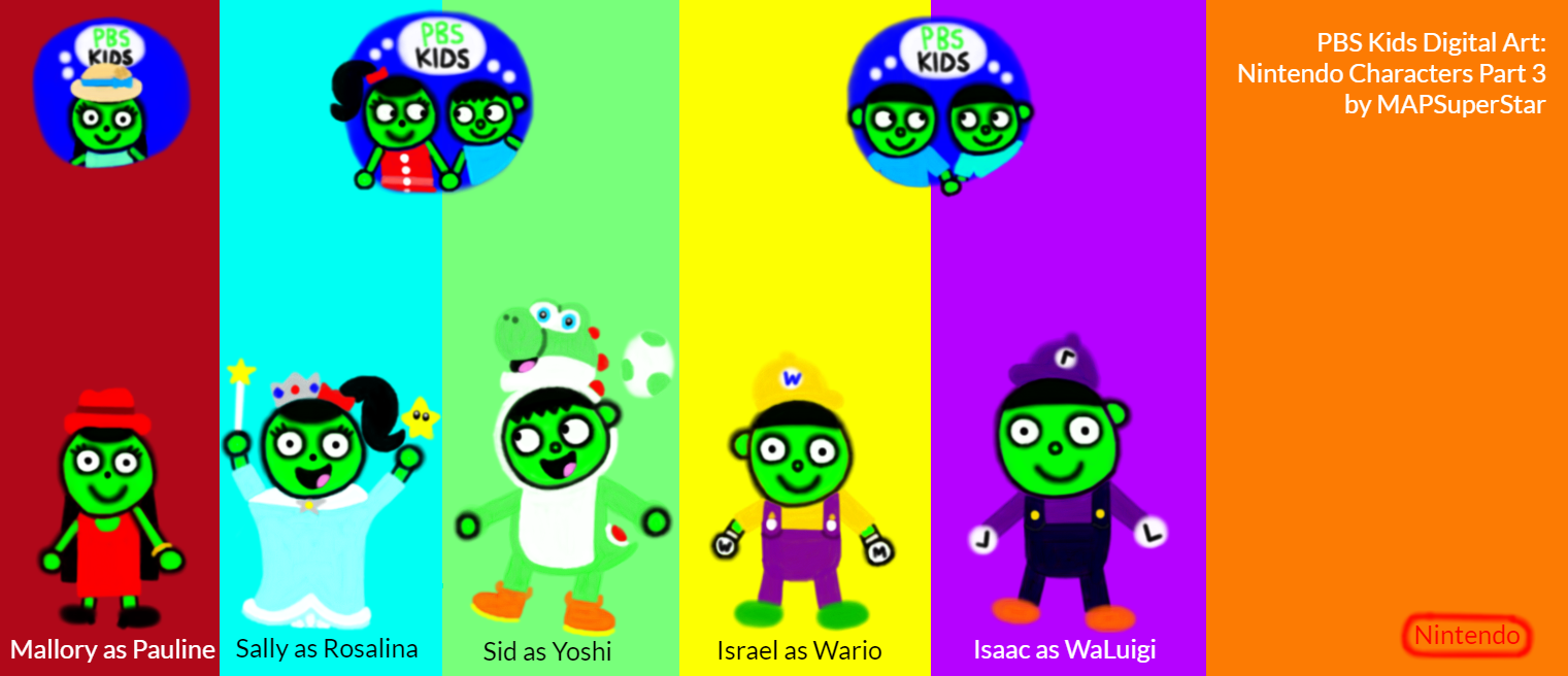 PBS Kids Digital Art: Nintendo Characters Part 3 by MAPSuperStar on ...