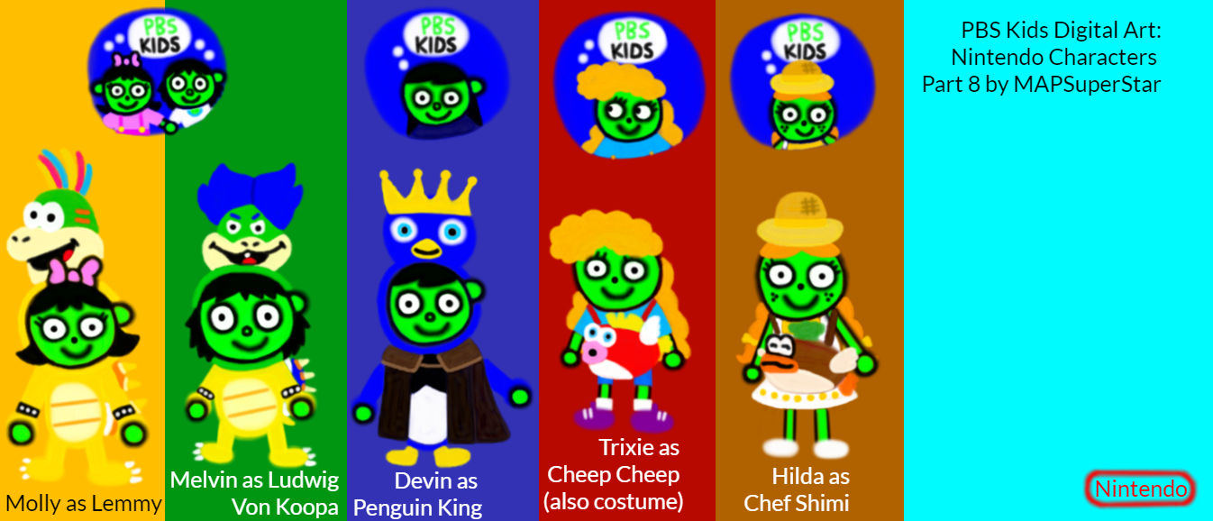 PBS Kids Digital Art: Nintendo Characters Part 8 by MAPSuperStar on DeviantArt