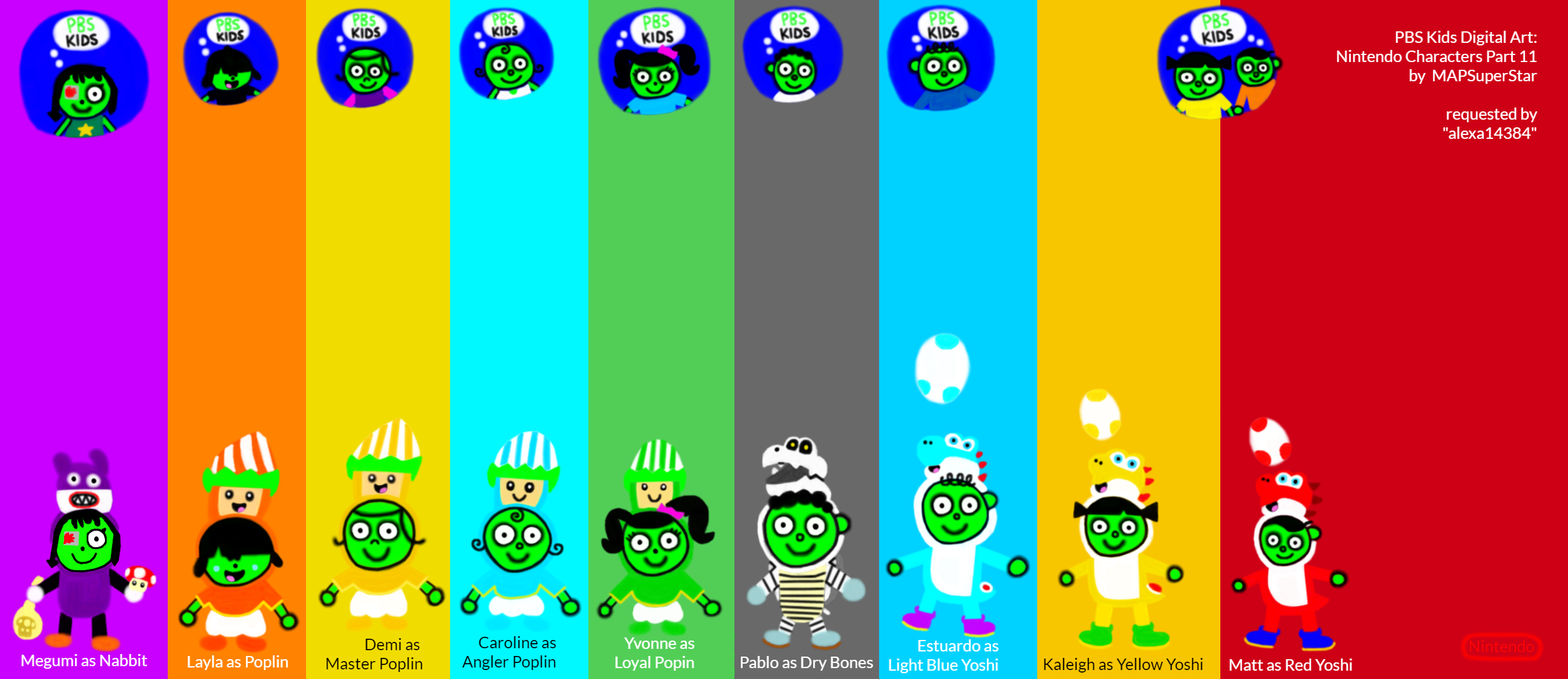 PBS Kids Digital Art: Nintendo Characters Part 11 by MAPSuperStar on ...