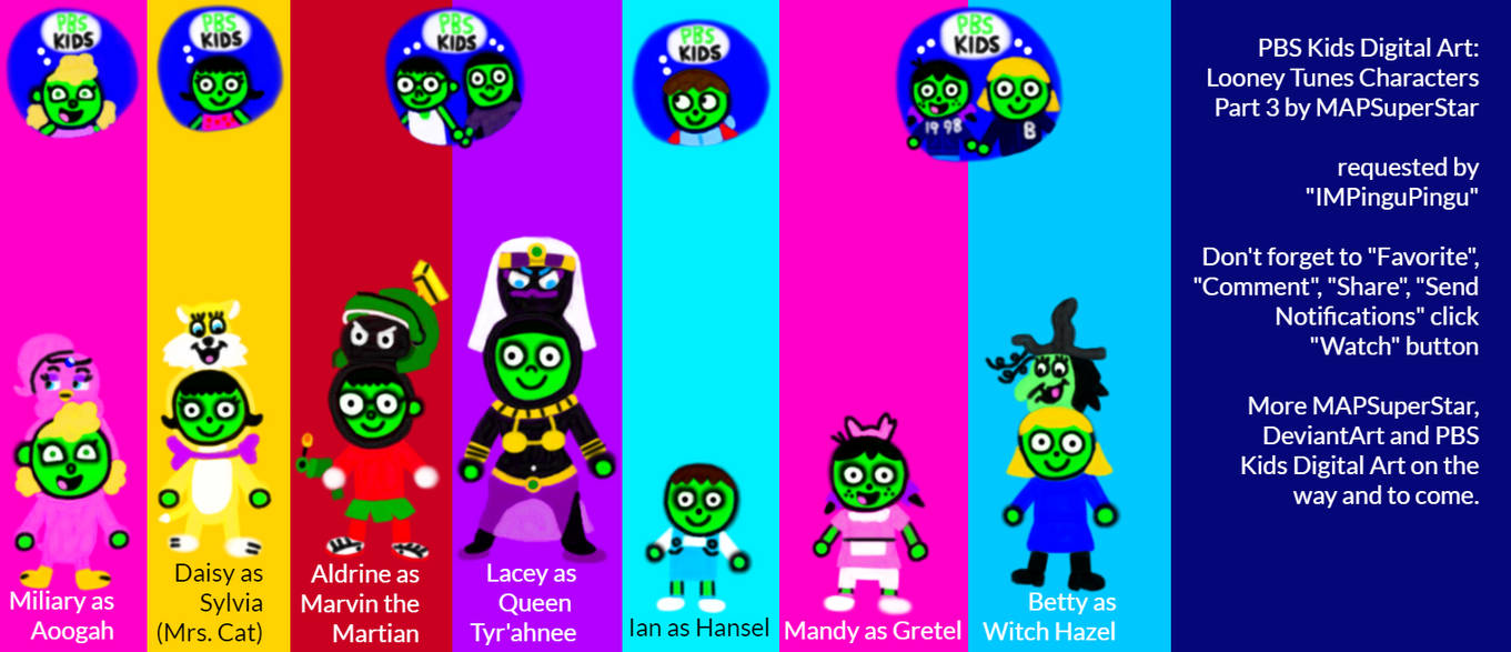 PBS Kids Digital Art: Looney Tunes Part 3 by MAPSuperStar on DeviantArt