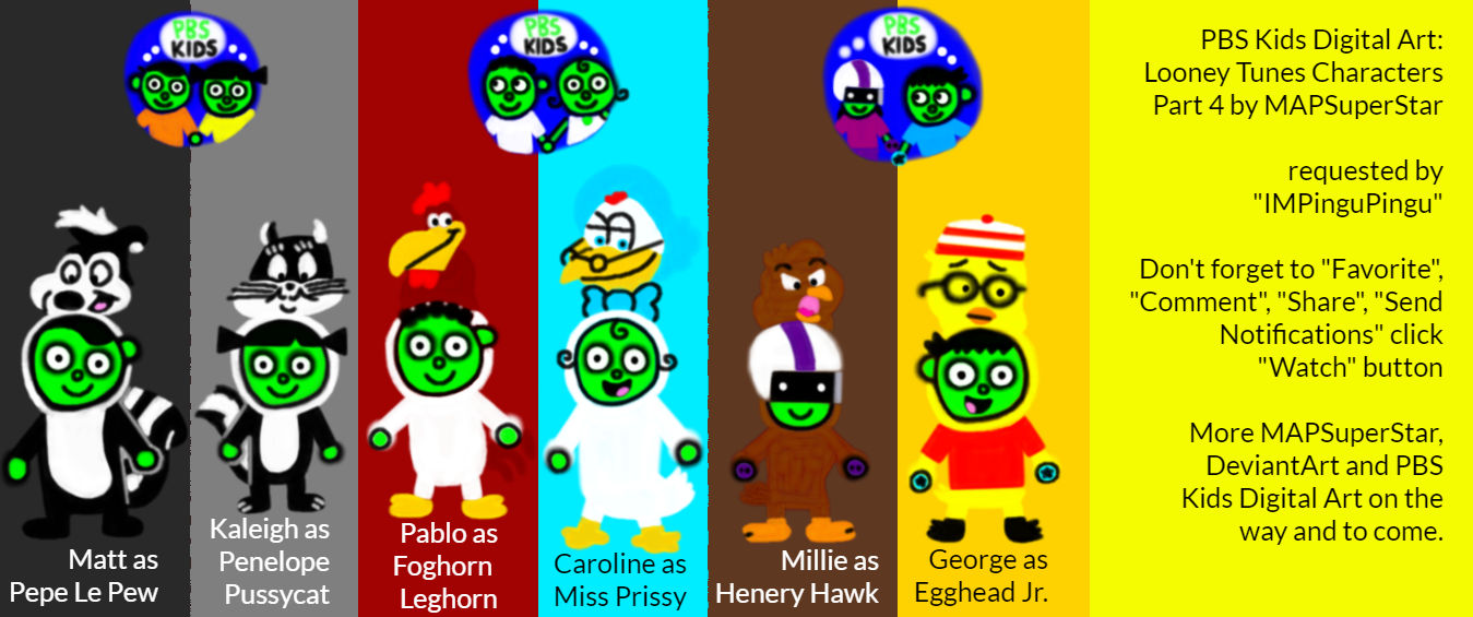 PBS Kids Digital Art: Looney Tunes Part 4 by MAPSuperStar on DeviantArt