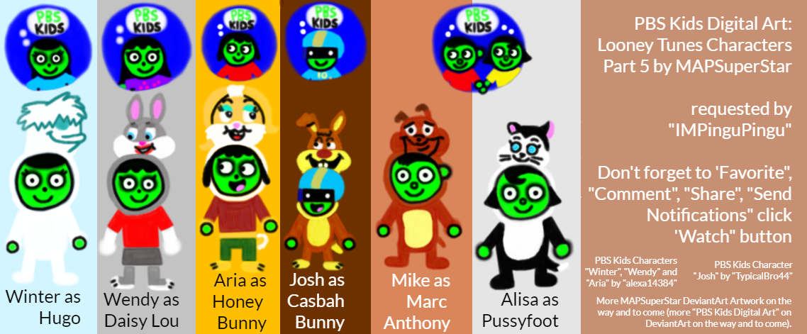 PBS Kids Digital Art: Looney Tunes Part 5 by MAPSuperStar on DeviantArt
