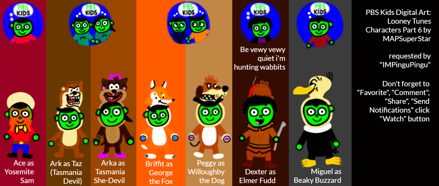 PBS Kids Digital Art: Looney Tunes Part 6 by MAPSuperStar on DeviantArt