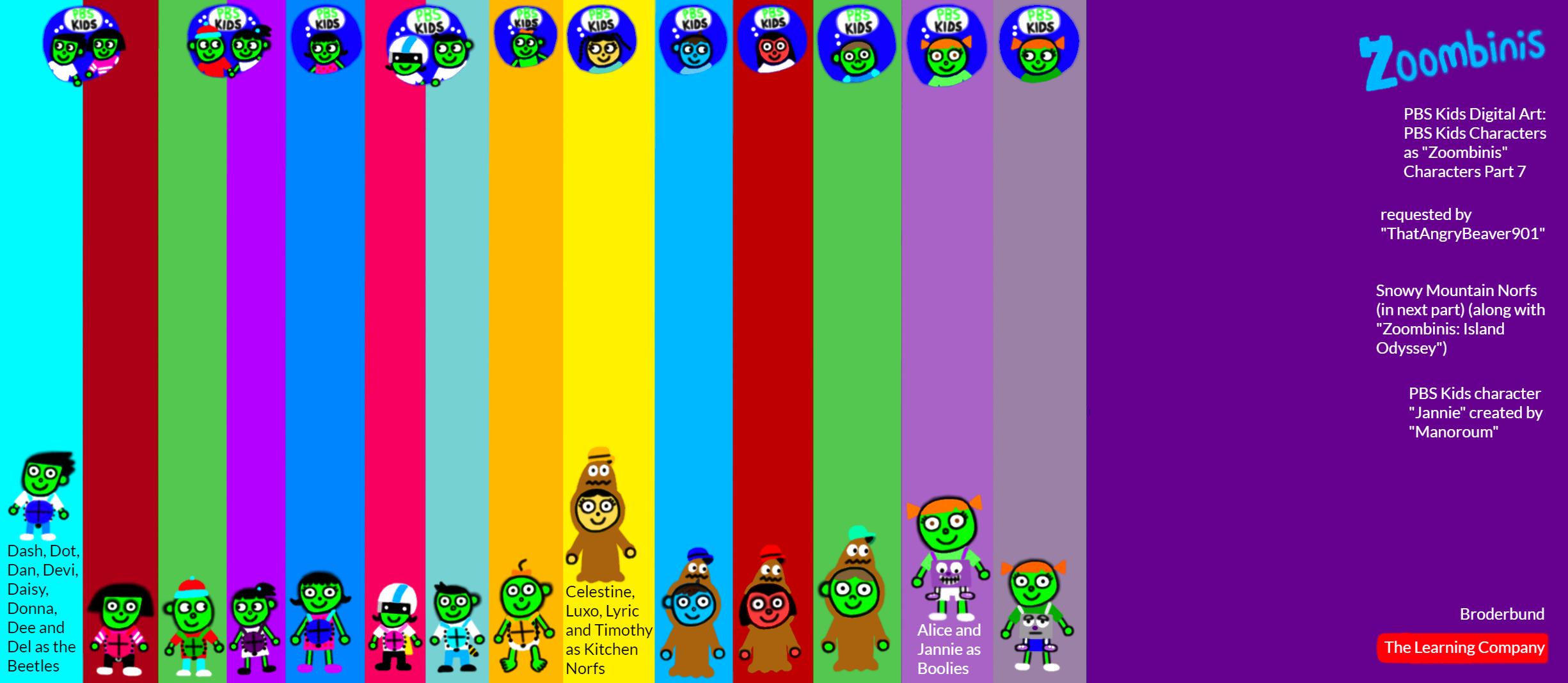 PBS Kids Digital Art: Zoombinis Characters Part 7 by MAPSuperStar on ...